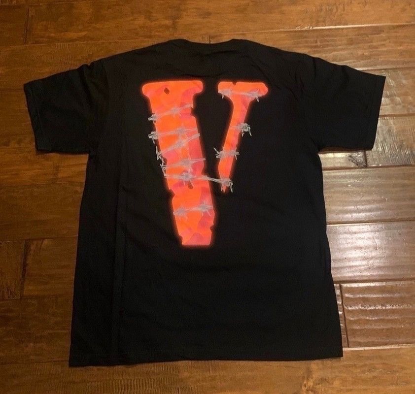 999 Club × Vlone Vlone x Juice Wrld 999 Barbed Wire Tee Large | Grailed