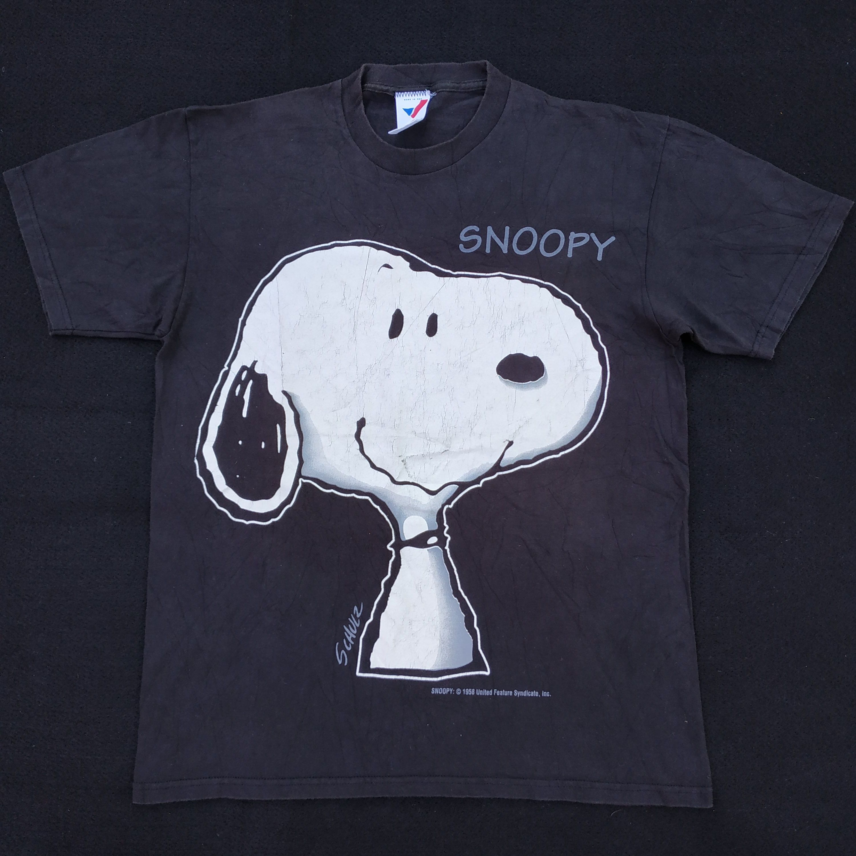 Peanuts × Rap Tees × Vintage Vintage 50s Snoopy T Shirt | Grailed