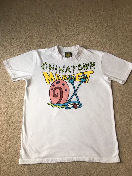 Vintage Chinatown Market x Spongebob Squarepants Gary T-shirt | Grailed