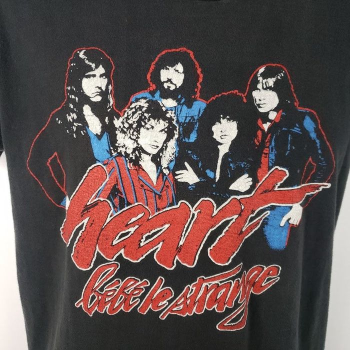 Vintage Heart Band T Shirt Vintage 80s 1980 Bebe Le Strange Tour | Grailed
