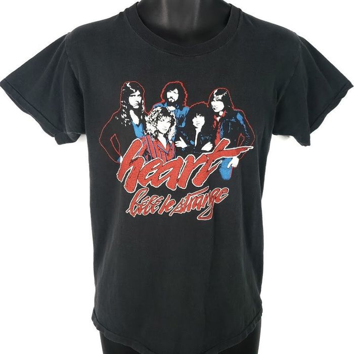 Vintage Heart Band T Shirt Vintage 80s 1980 Bebe Le Strange Tour | Grailed