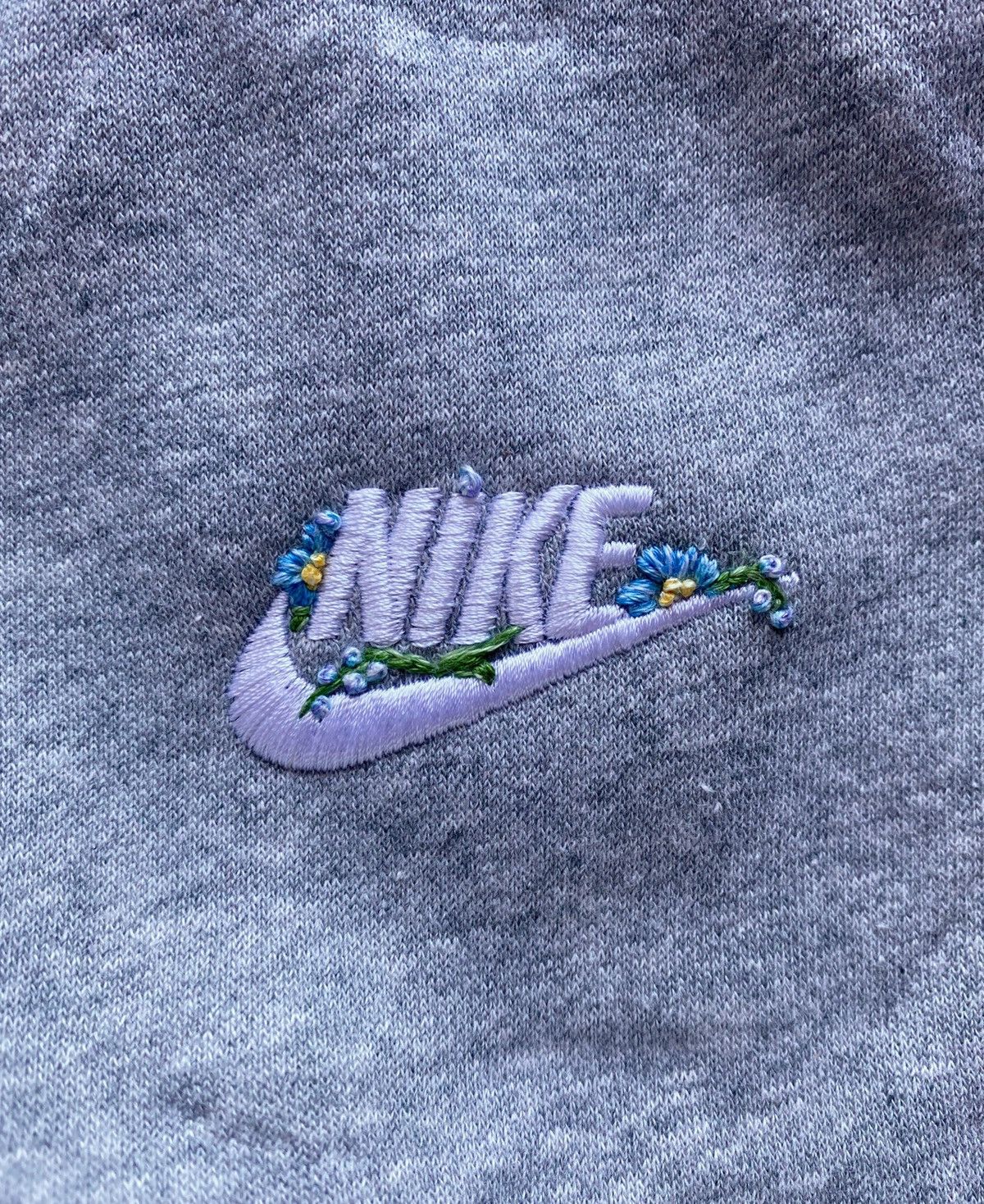 Nike Custom Nike Embroidered Forget Me Nots Hoodie | Grailed