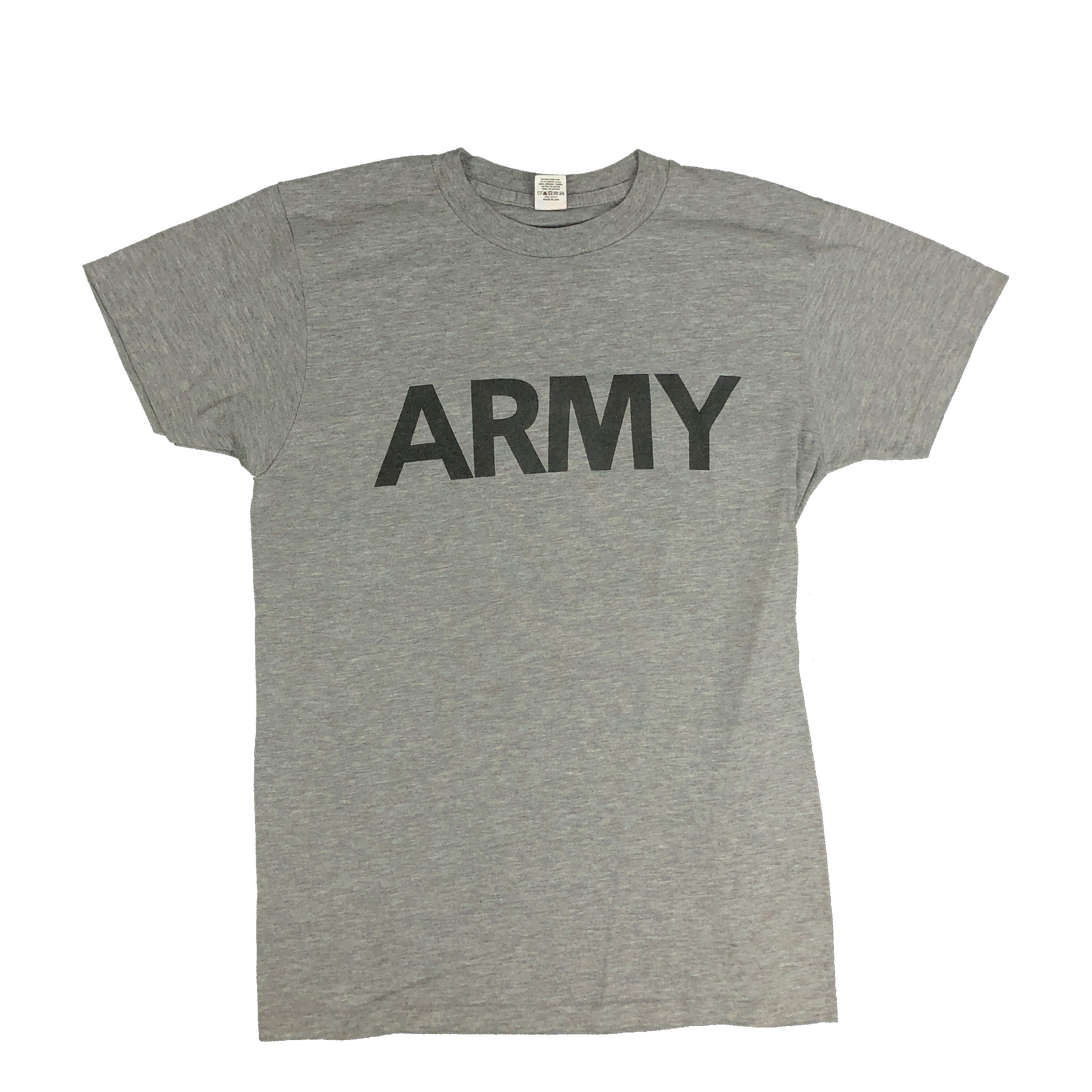 Vintage United States Army Training Shirt Grey Shirt Made in USA | Grailed
