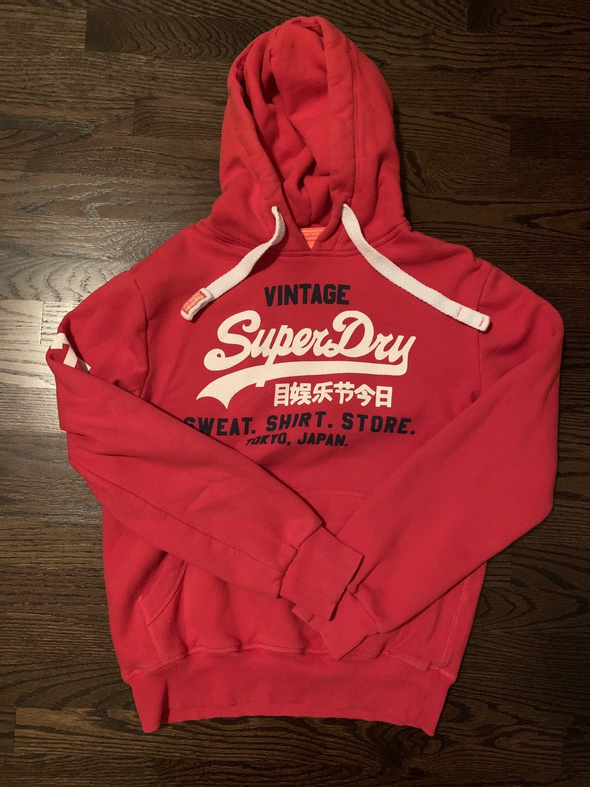 Superdry Vintage Red Superdry Hoodie Japan | Grailed