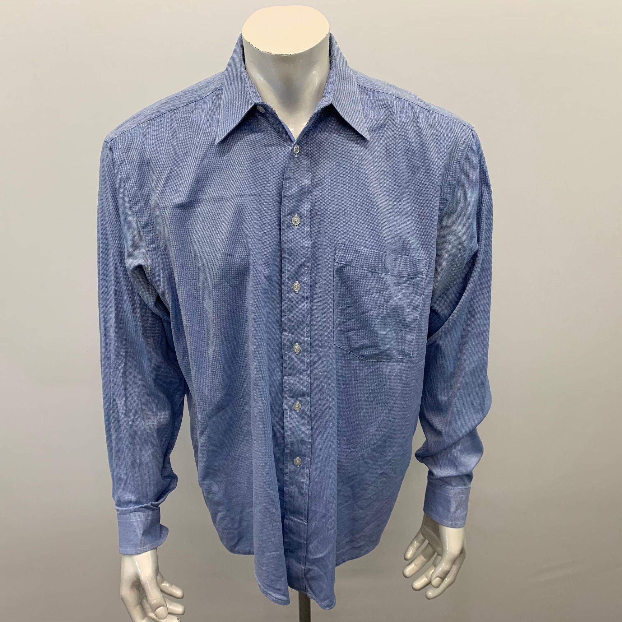 Harry Rosen Harry Rosen Dress Shirt Men’s 16 1/2 Blue Cotton | Grailed