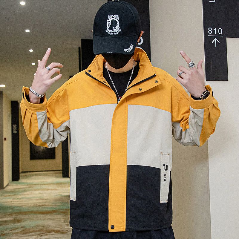 Streetwear × Vintage Yellow striped jacket | Grailed