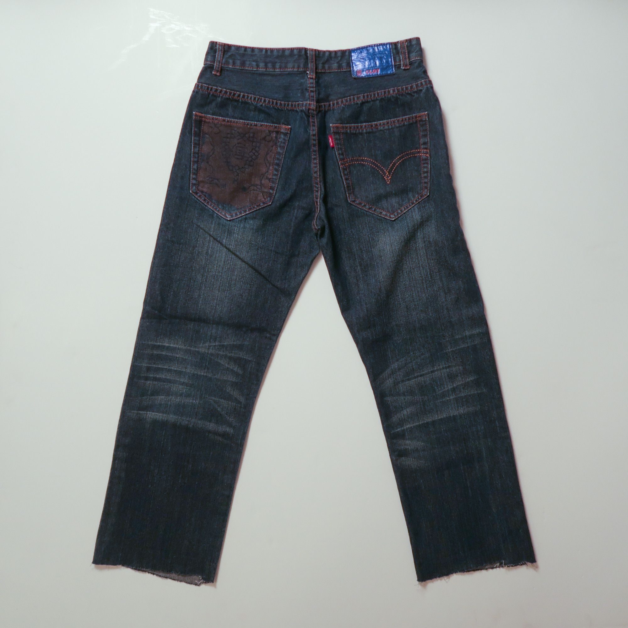 Clot Kazuki Kuraishi Levi s Clot x Levis blue label screenprinted denim jeans sz. 32 Grailed