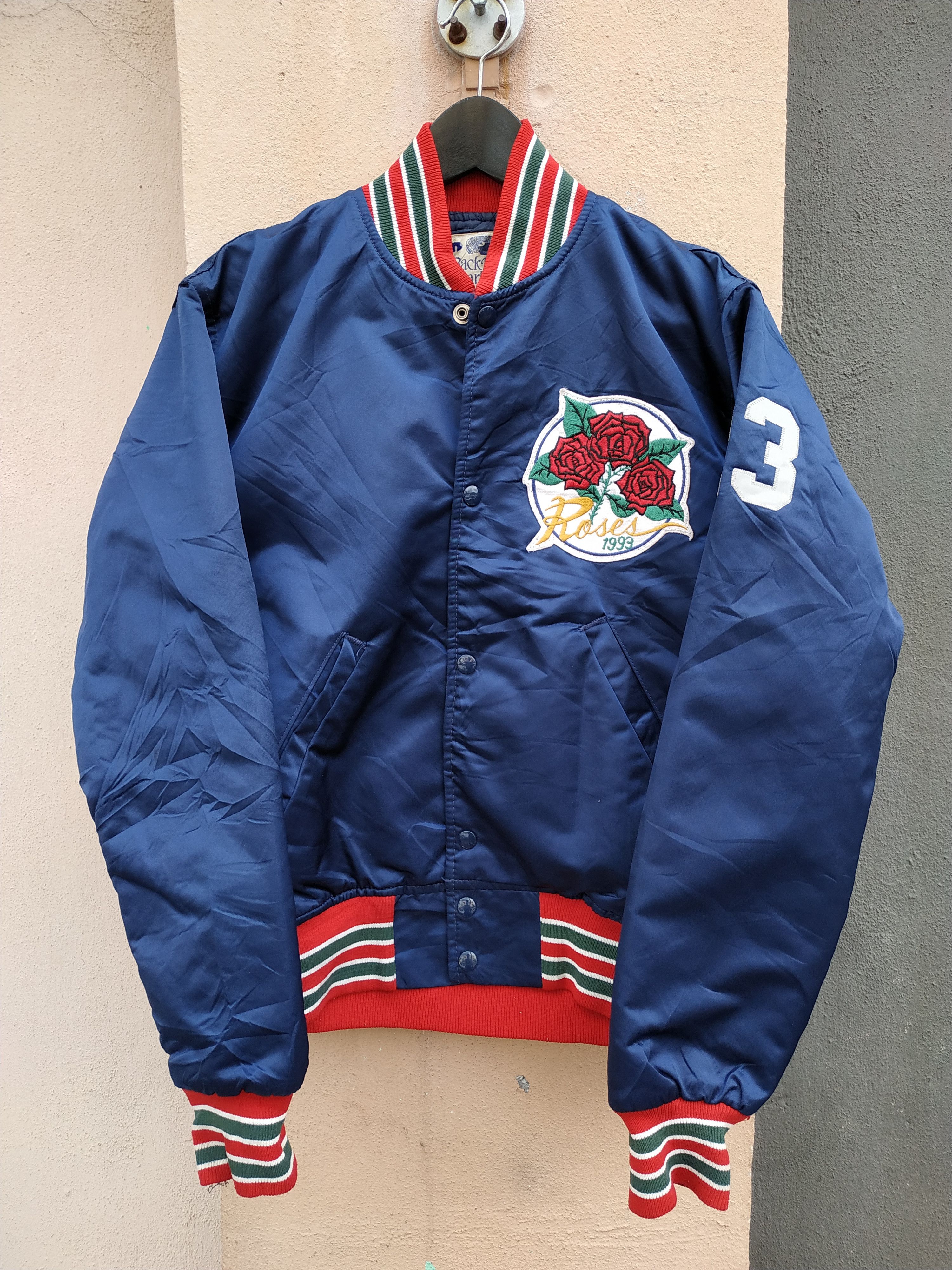 Vintage VTG 1993 Roses Back drop park Varsity jacket. | Grailed