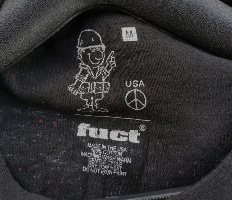 Fuct Fuct Skull Face Splash Painted T-shirt | Grailed