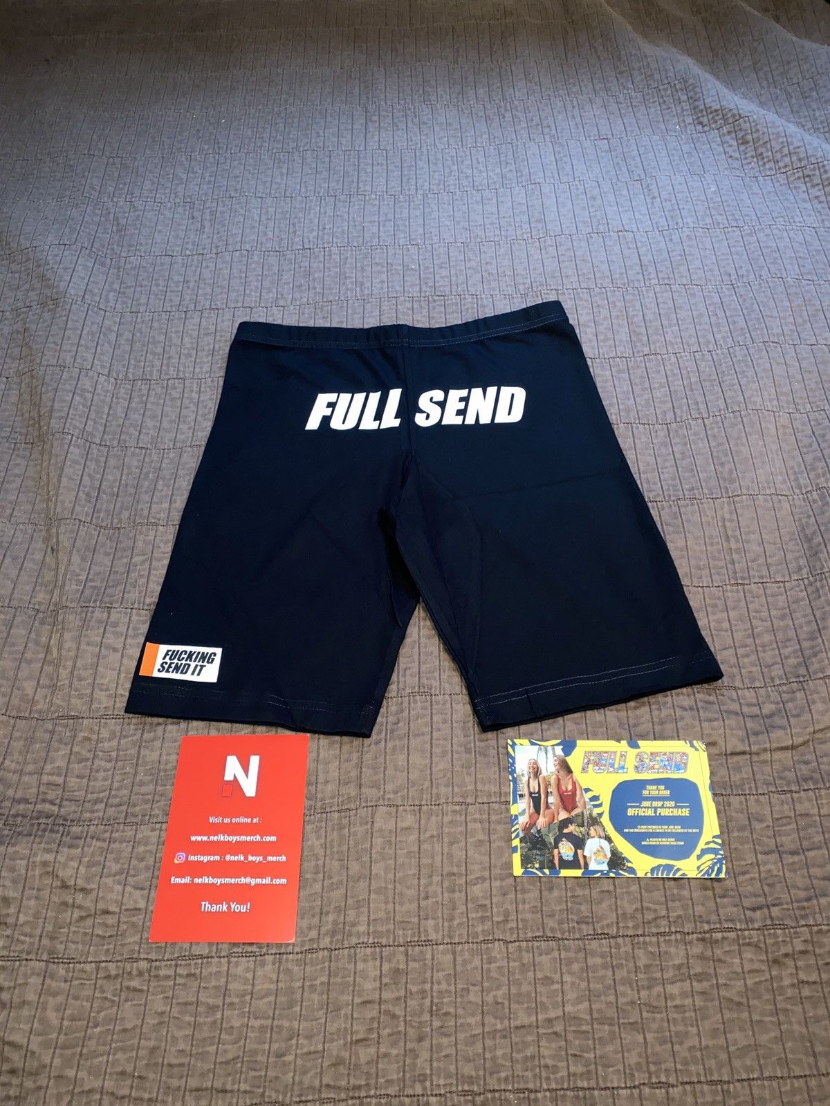 Full Send by Nelk Boys *NEW* Black Nelk Boys Full Send Girls Bikers ...