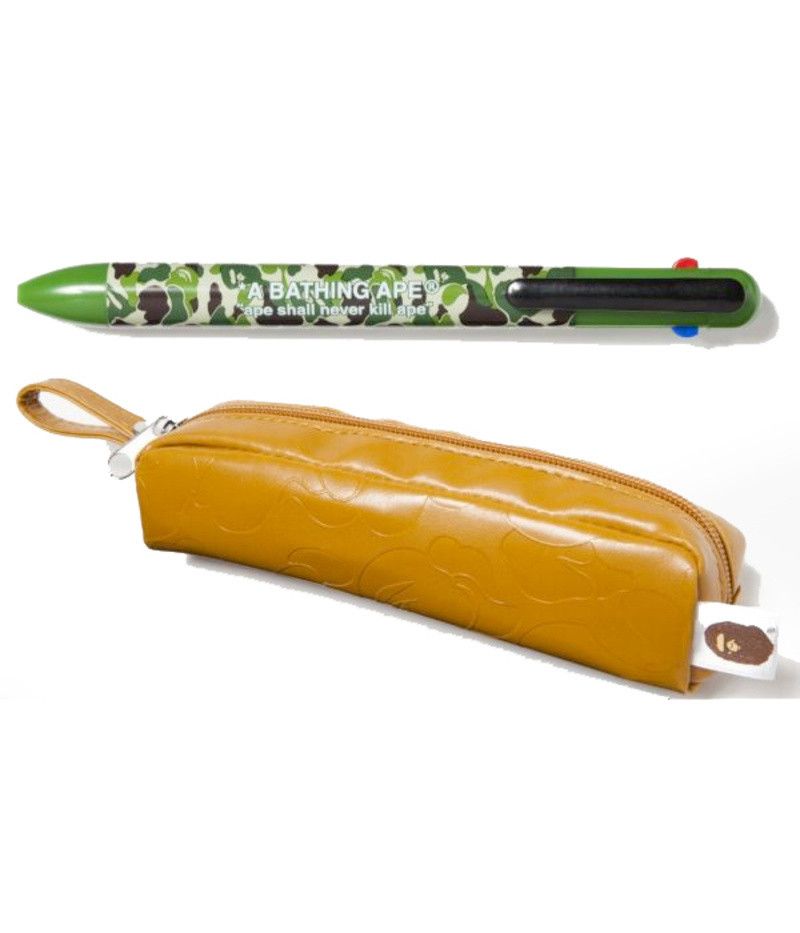 Bape × Nigo BAPE Camo Pen & Pen Case Bag Set A Bathing Ape | Grailed