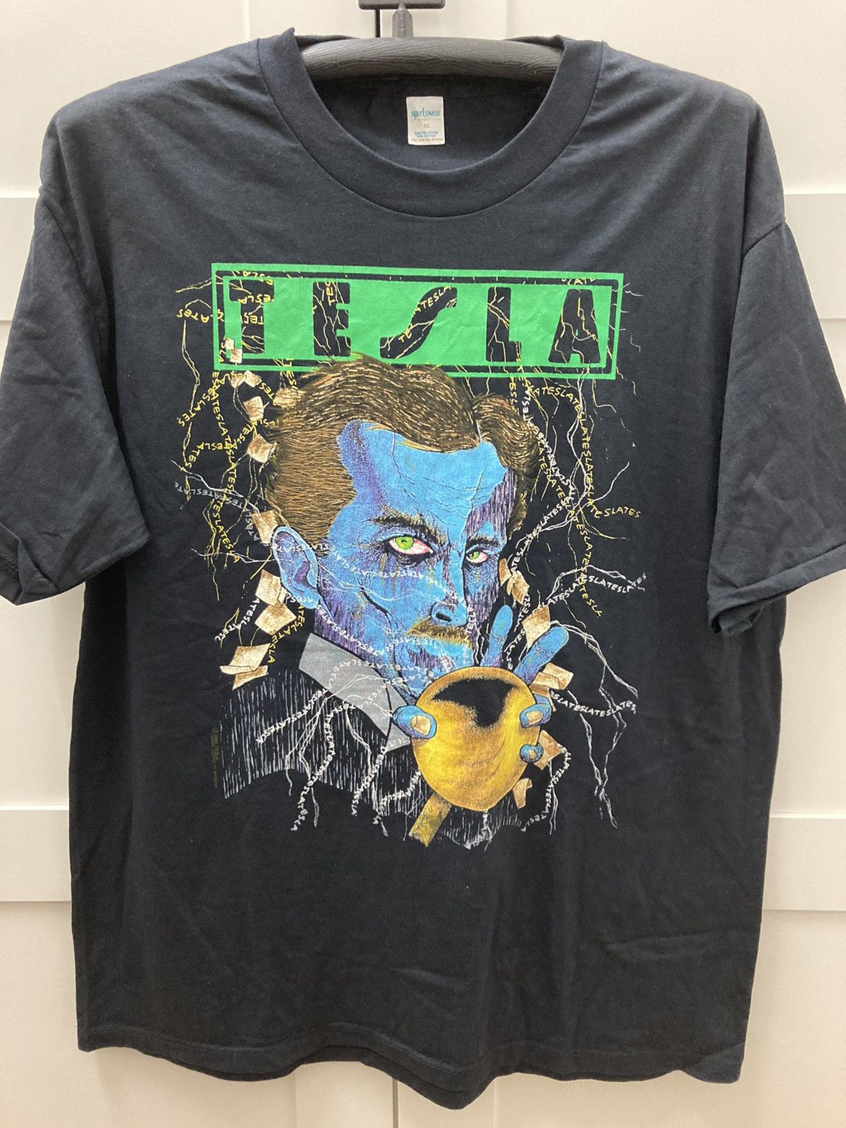 Band Tees × Tesla × Vintage VINTAGE 1989 TESLA BAND T-SHIRT | Grailed