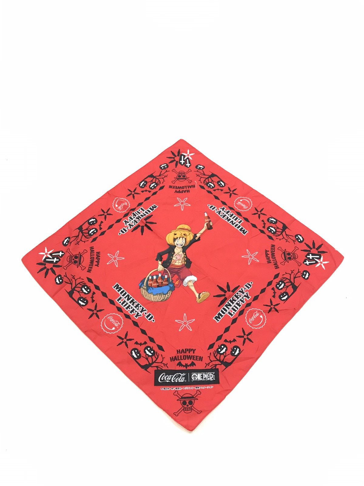 Coca Cola ONE PIECE X COCA COLA HAPPY HALLOWEEN HANDKERCHIEF SCARF ...