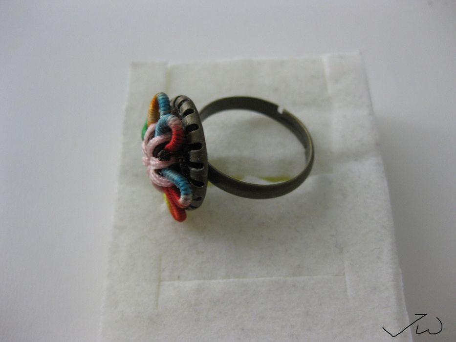 Handmade Flower thread Bronze ring | Grailed