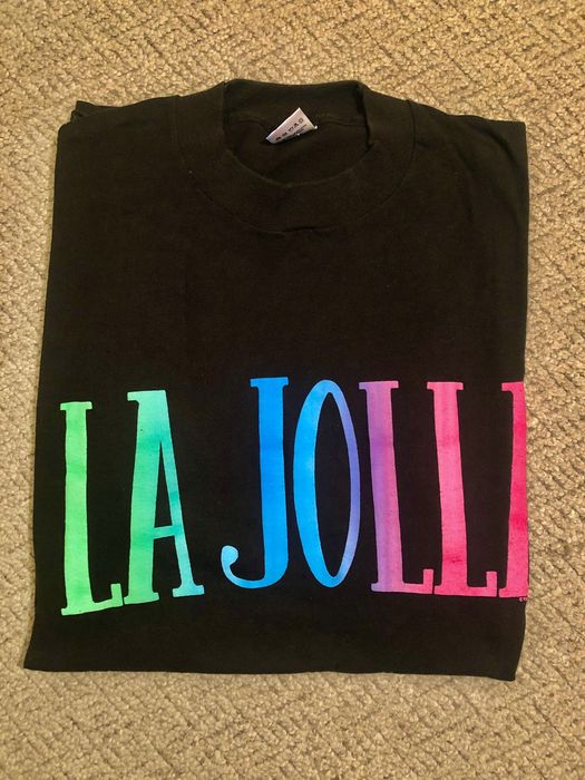 Vintage 1989 La Jolla Neon Font Logo Narcos Drug Cartel Made USA 90s ...