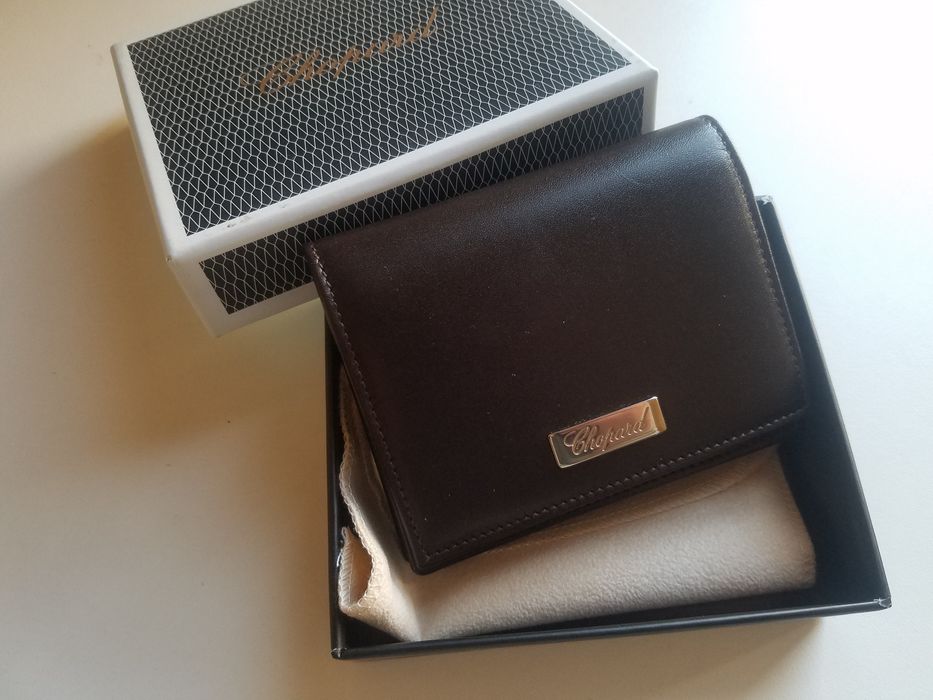 Chopard Chopard Brown Leather Wallet Card Holder | Grailed