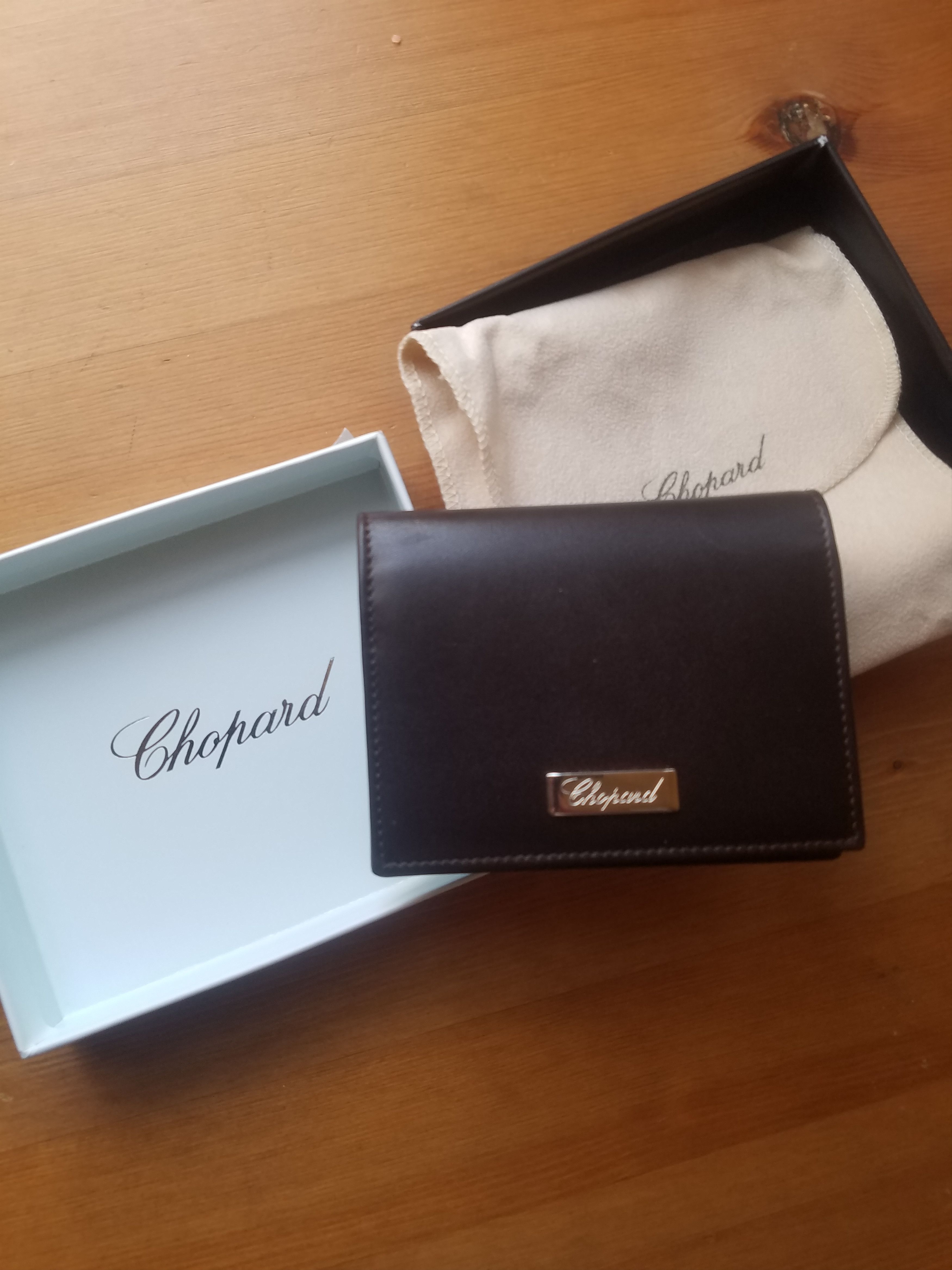 Chopard Chopard Brown Leather Wallet Card Holder | Grailed