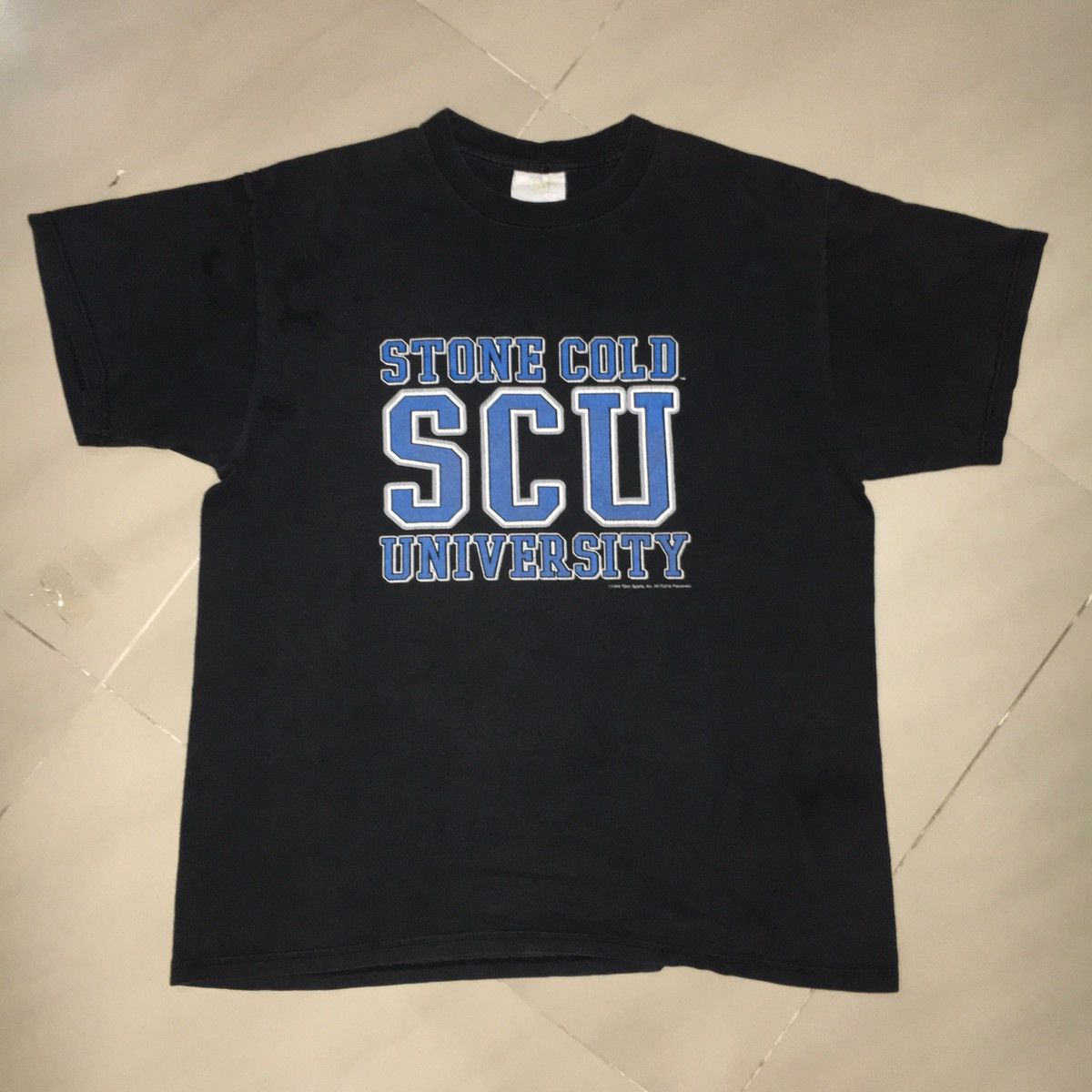 Vintage × Wwe × Wwf Vtg 1998 WWF Stone Cold University T-Shirt Class Of ...