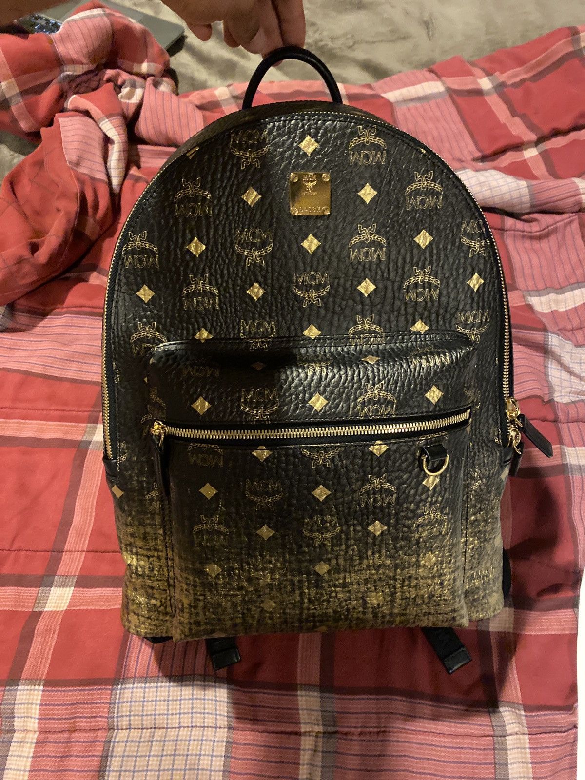 MCM MCM gradient backpack | Grailed