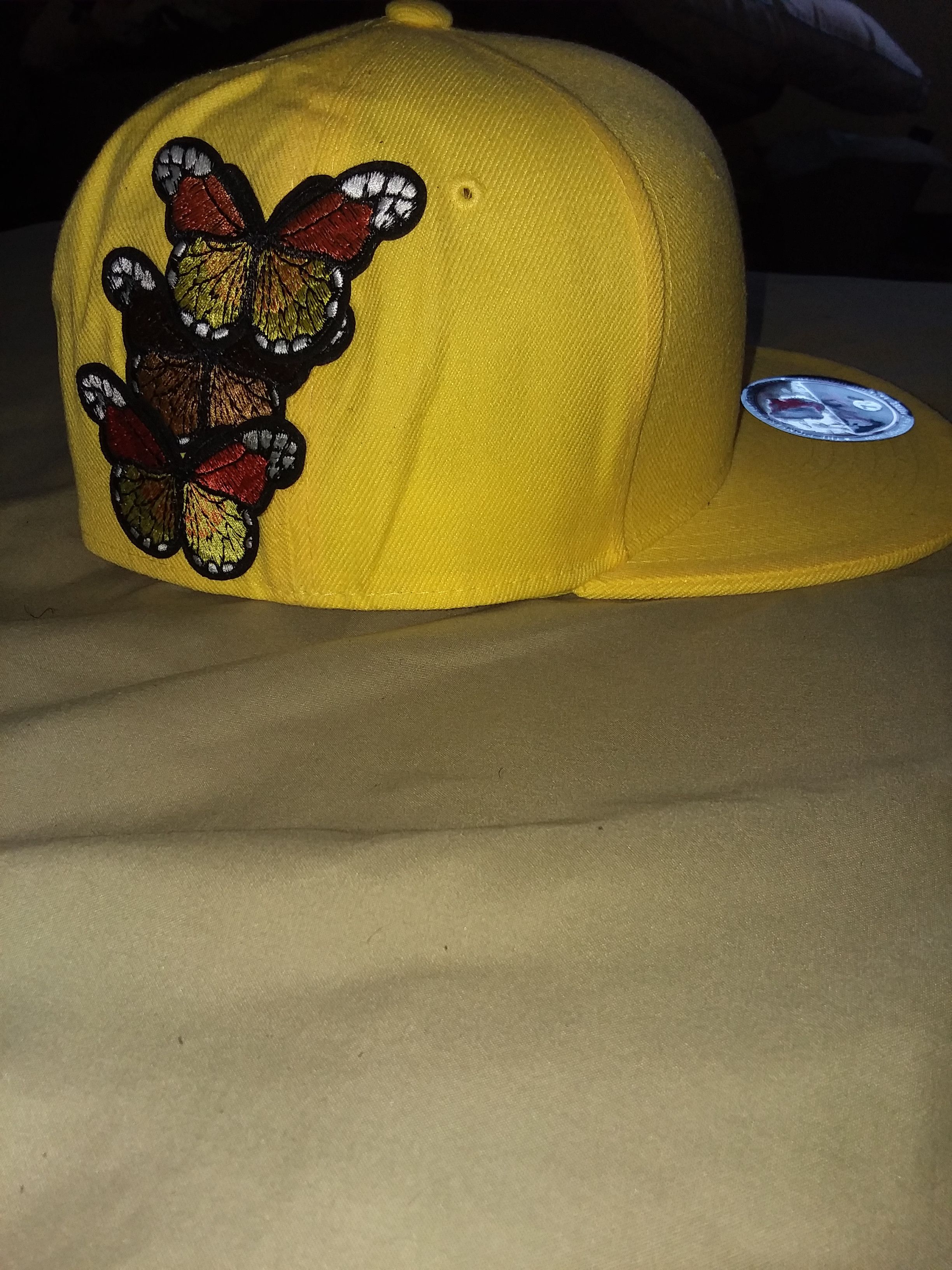 New Era Custom Fitted Hat Size 7 1/8 "Yutterflies" Created by Me | Grailed