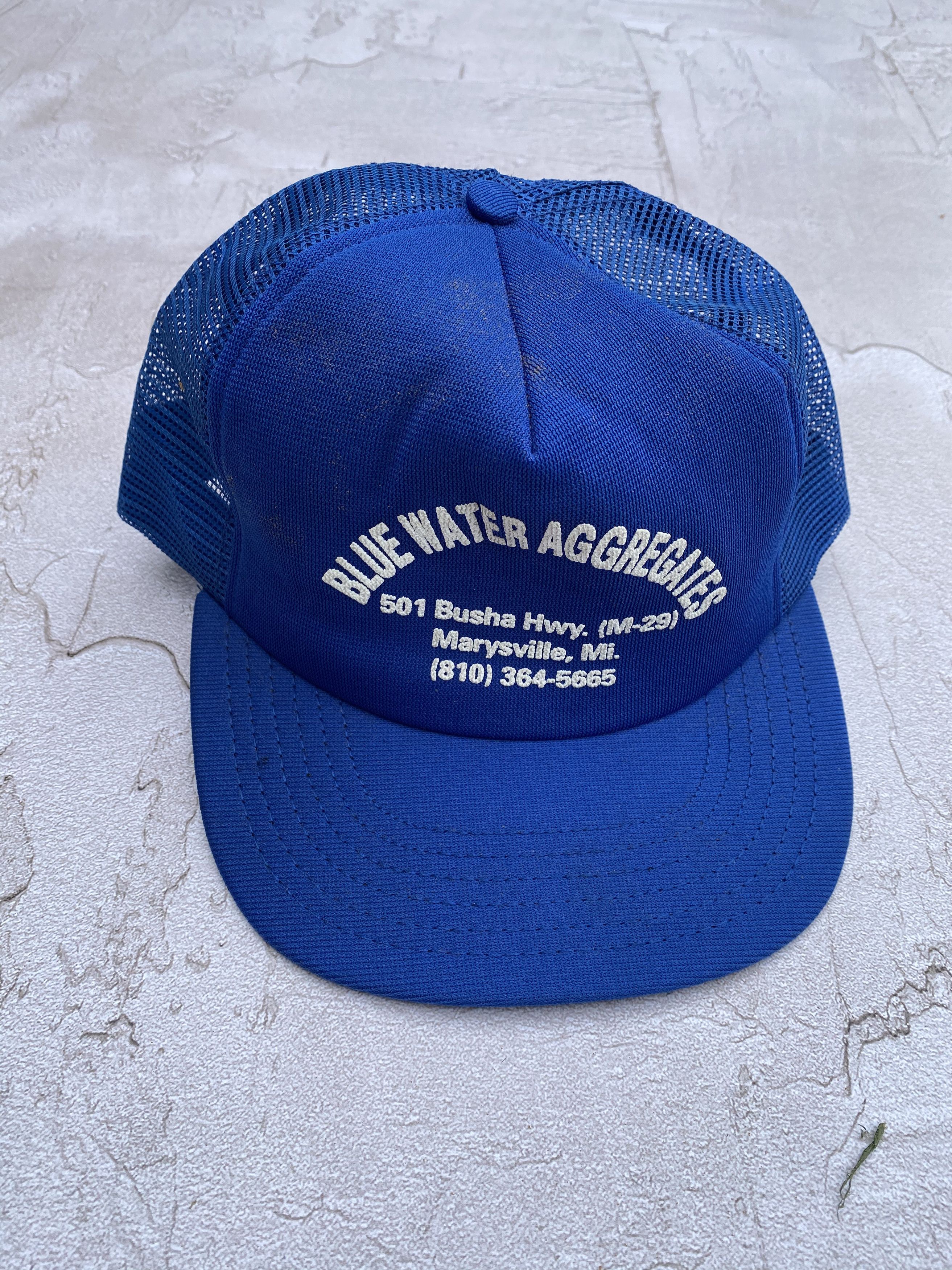 Vintage 1980s 'Blue Water' Trucker Hat | Grailed