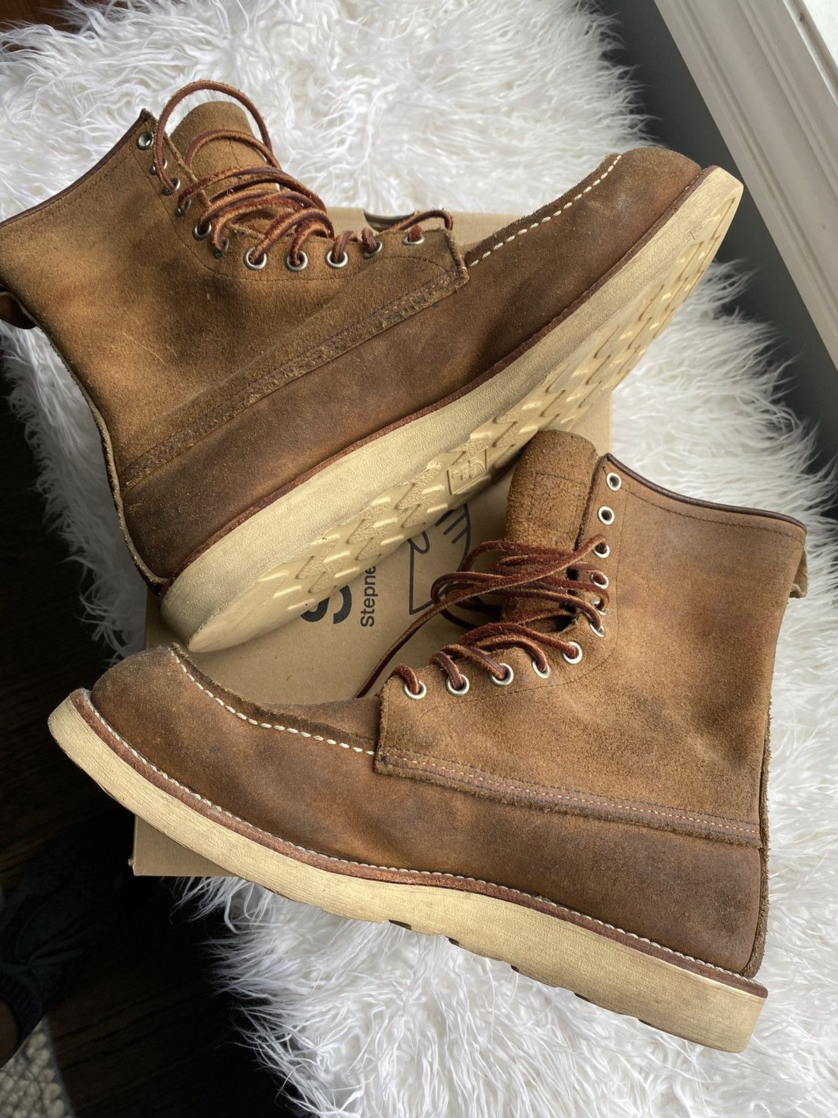 Red Wing Men’s 879 Hawthorne Muleskinner - 8 inch Moc Toe | Grailed