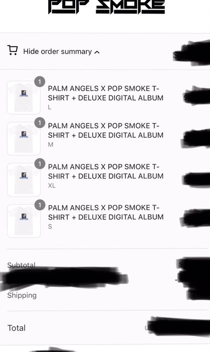Palm Angels Pop Smoke Angel t shirt | Grailed