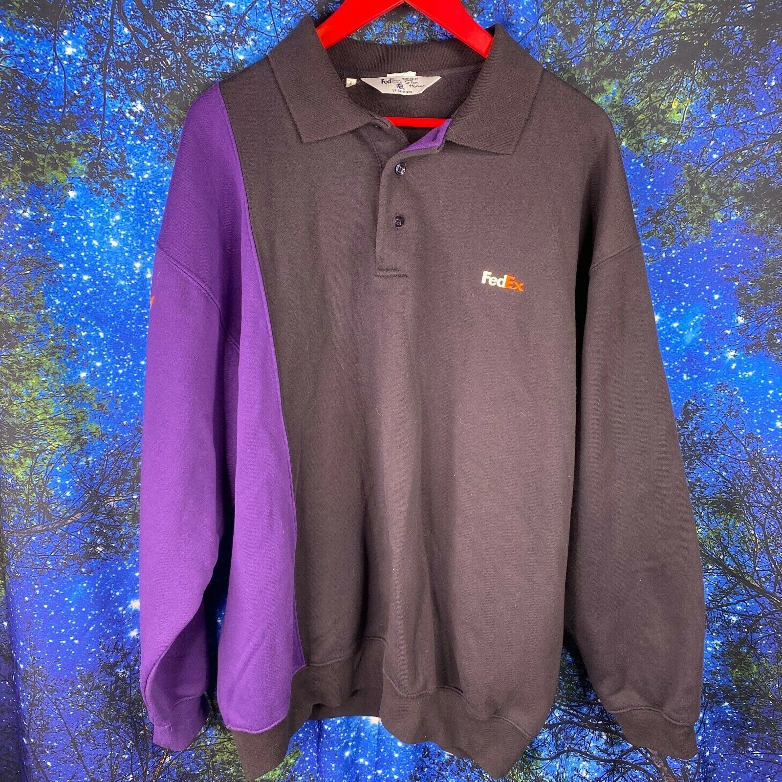 Vintage FedEX Stan Herman VF Imagewear Pullover Uniform Sweatshirt ...