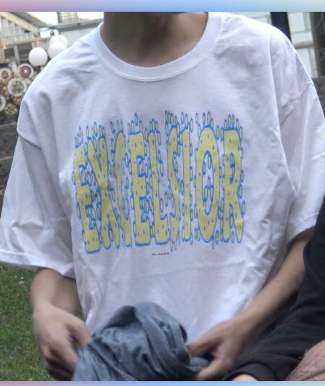 Drain Gang × Sad Boys Sbe Merch Bladee Exeter “EXCELSIOR” Tee | Grailed