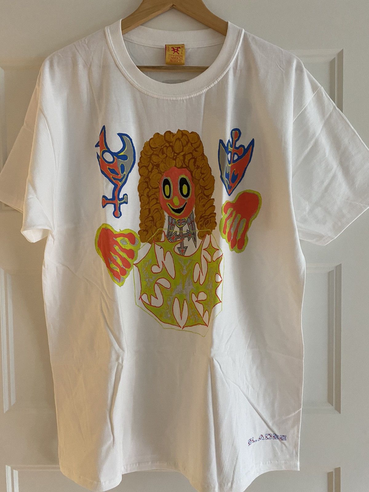 Drain Gang × Sad Boys Bladee Exeter T-Shirt (White) | Grailed