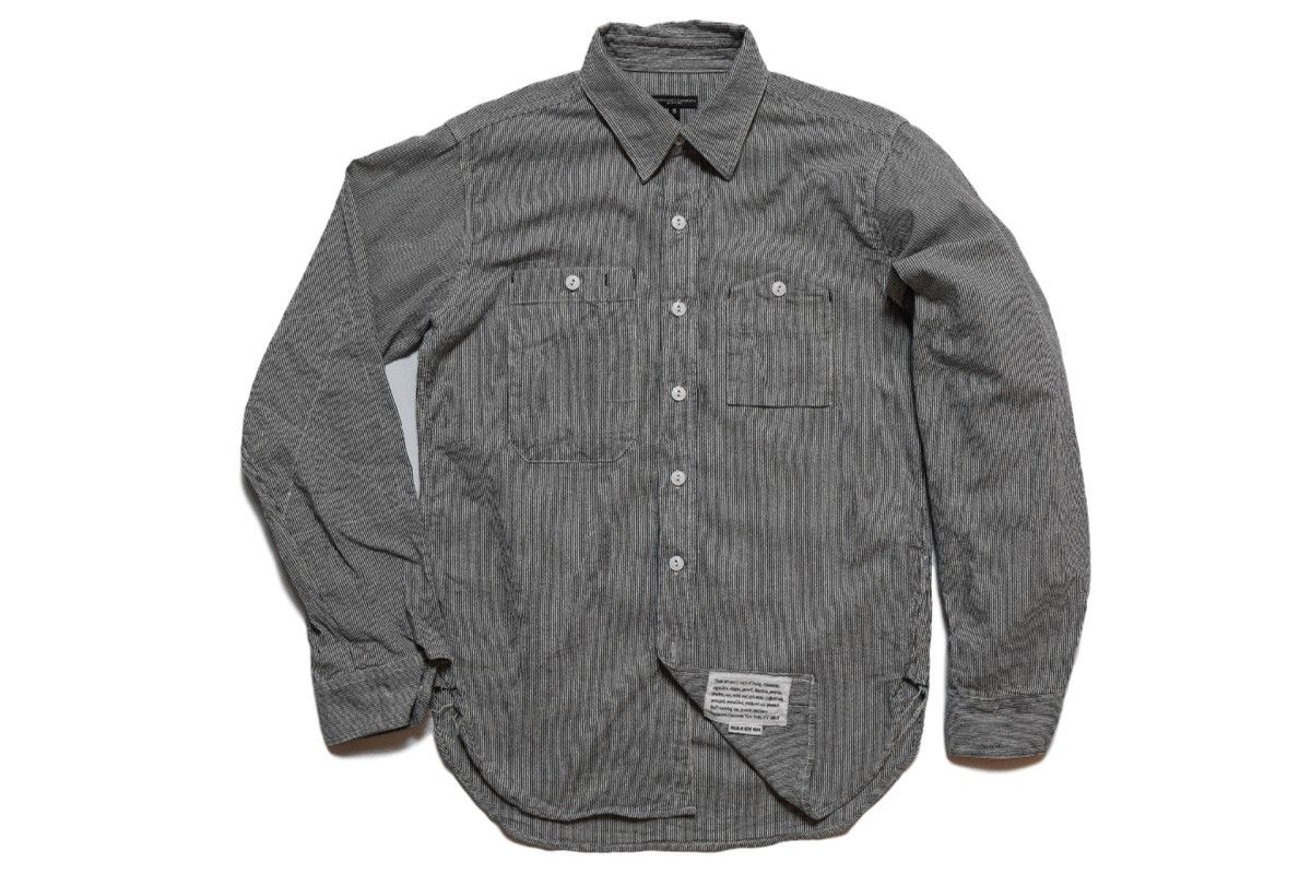 Engineered Garments ENGINEERED GARMENTS RAILROAD STRIPE WORK SHIRT ...