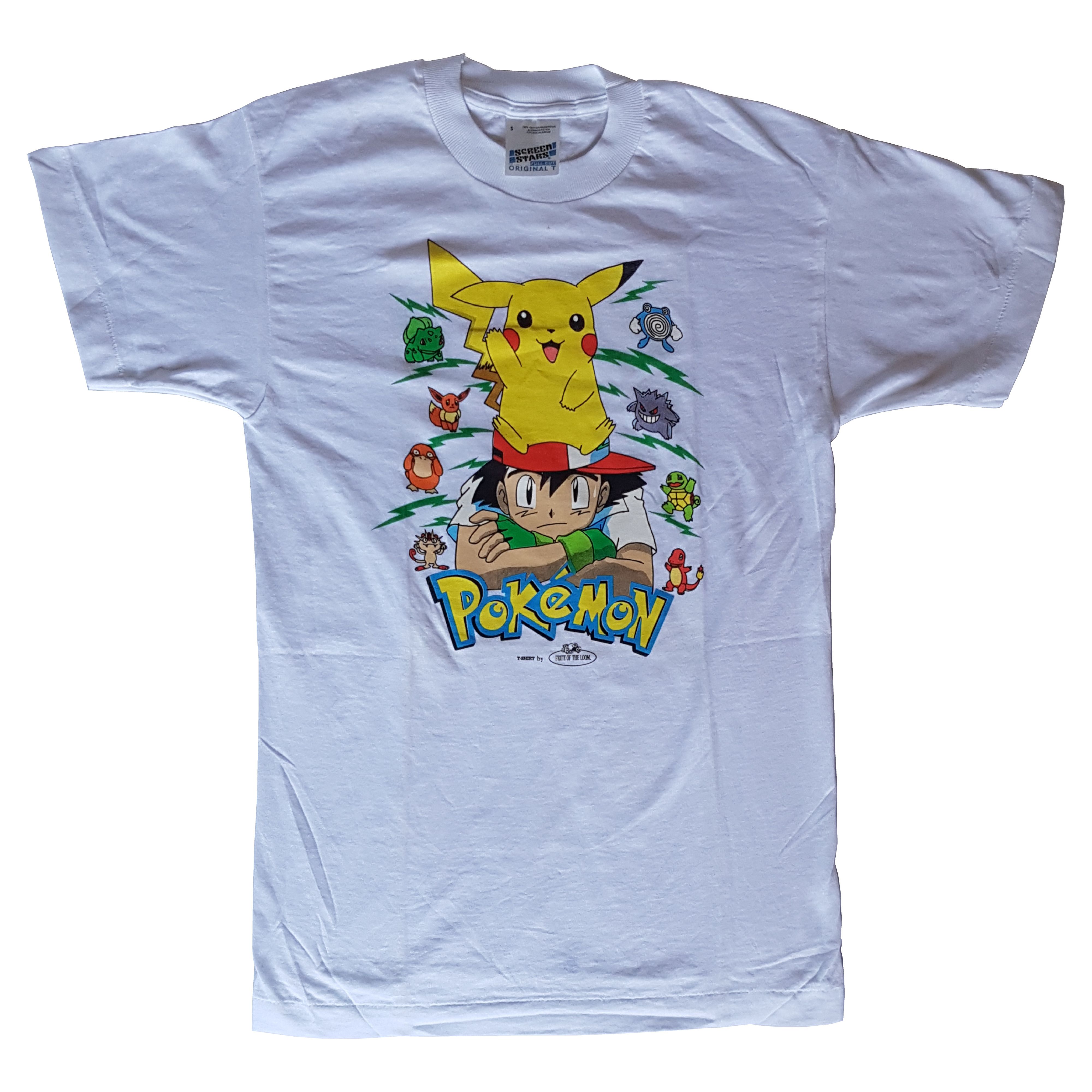 Vintage 90s Rare Pokemon T-shirt - Size S Adult | Grailed