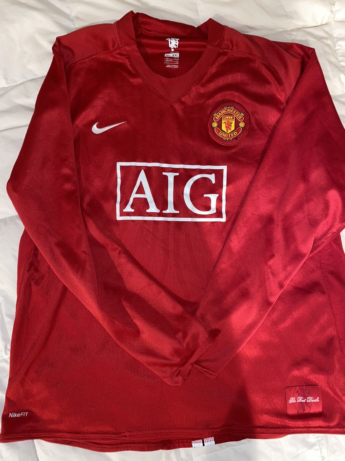 Nike Nike AIG Manchester United Long Sleeve Jersey 07/08 | Grailed