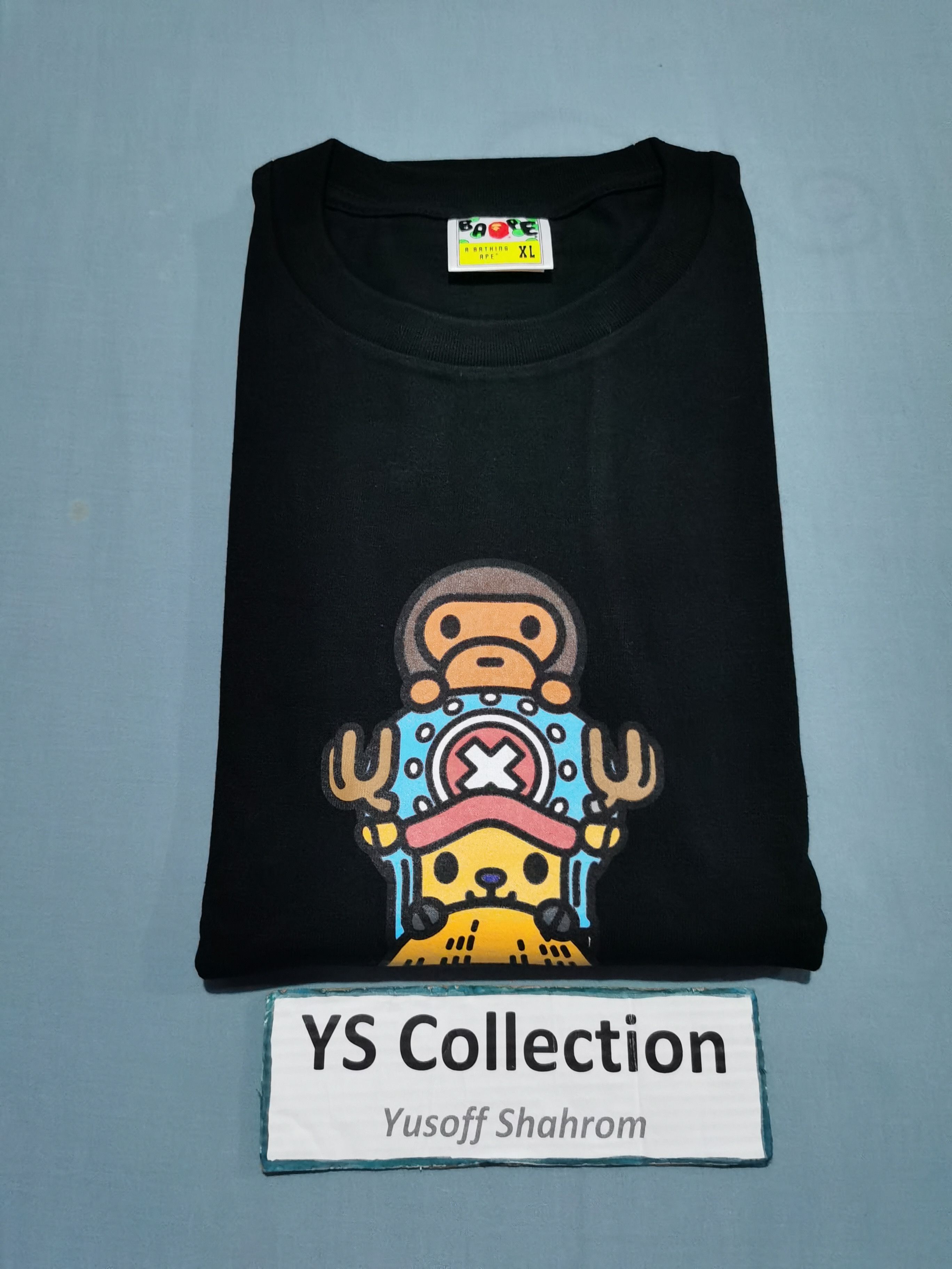 Bape × One Piece Bape x One Piece Jolly Roger Luffy Chopper Milo Tee ...