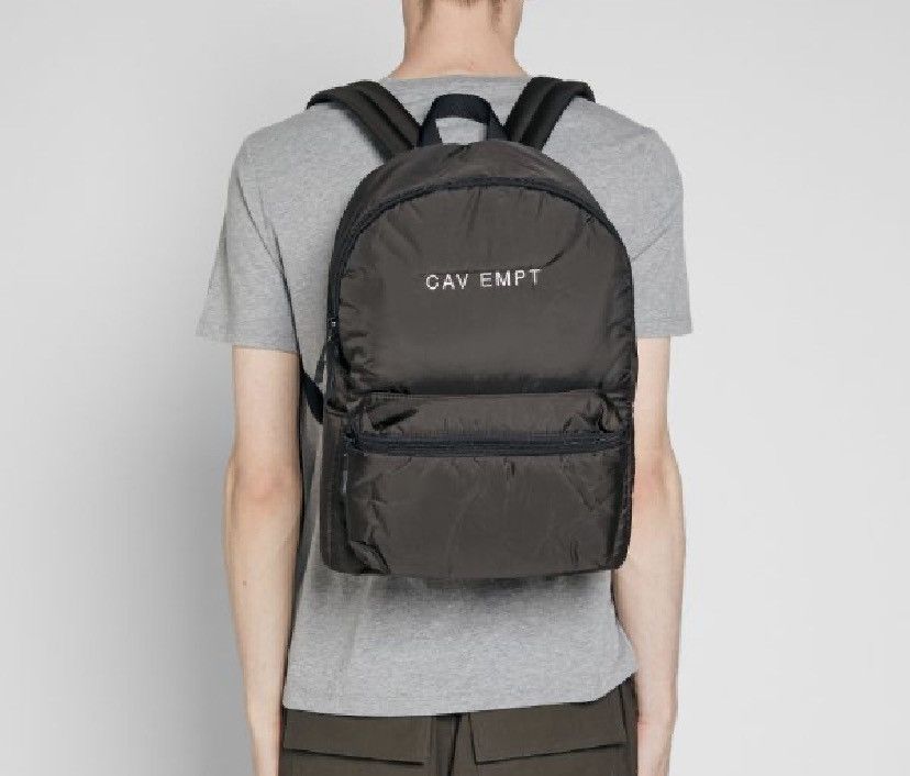 Cav Empt Black puffer backpack | Grailed