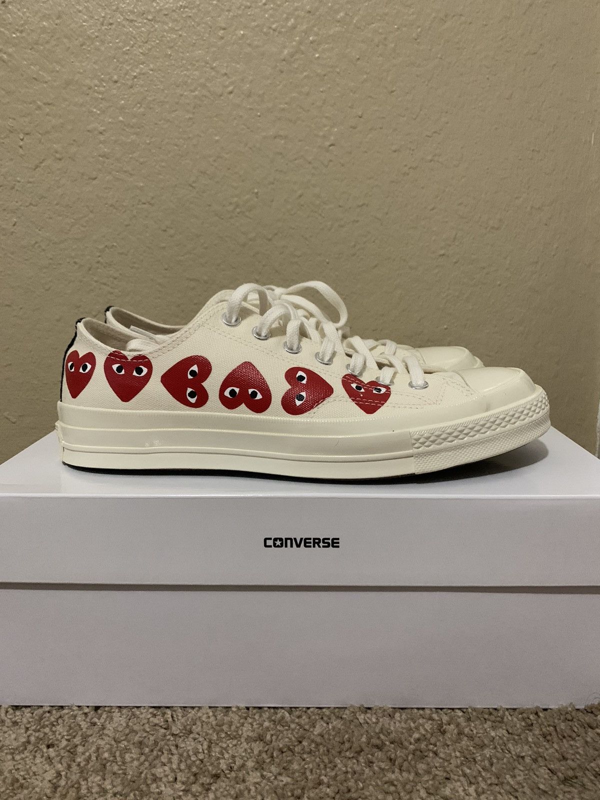 Comme Des Garcons Play × Converse Chuck 70 Low Top Multi Heart CDG ...