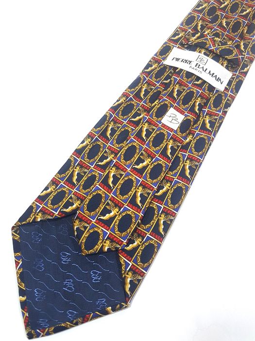 Pierre Balmain silk pattern tie | Grailed