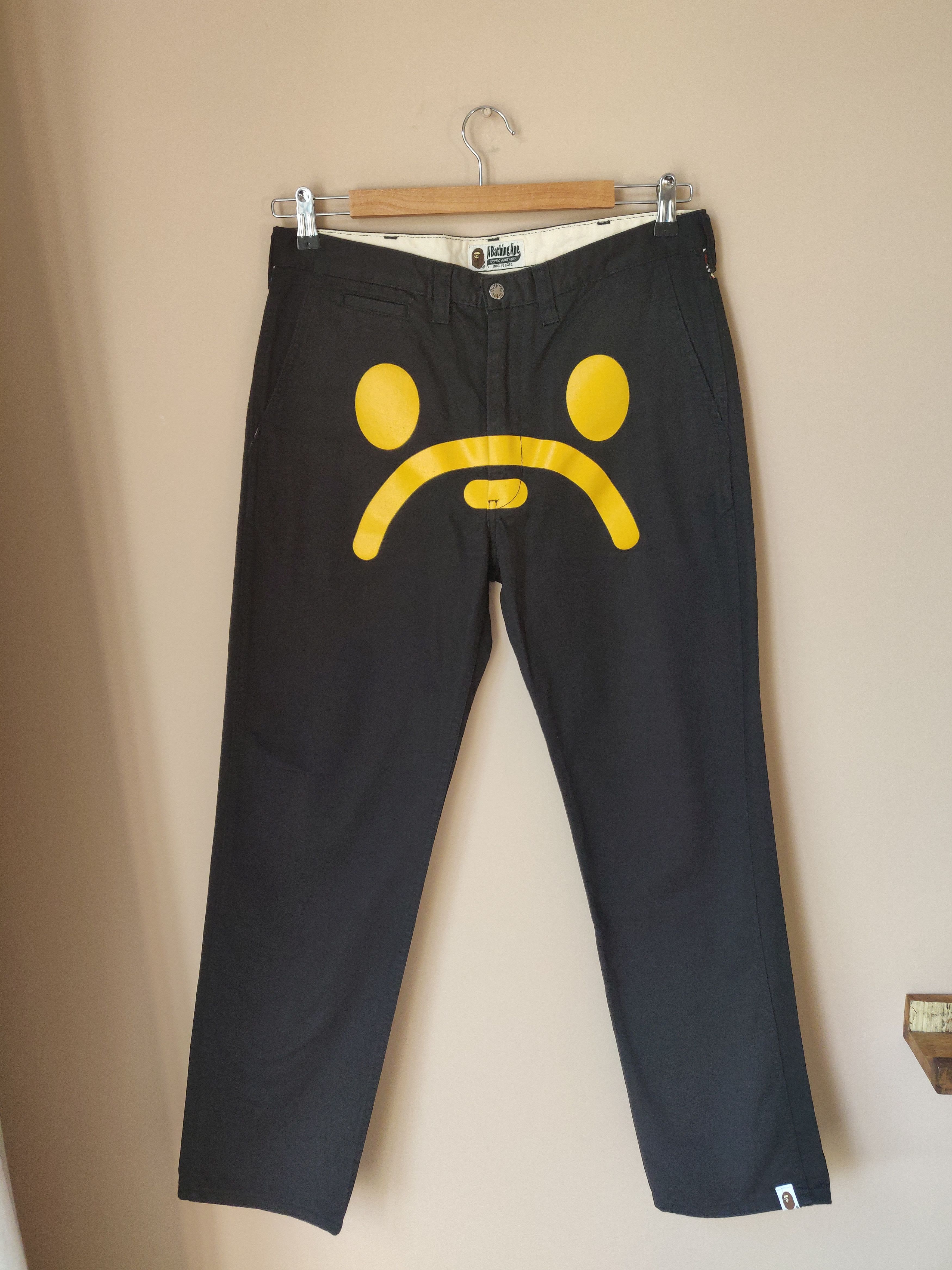 Bape Milo OG Sad Face Pants | Grailed