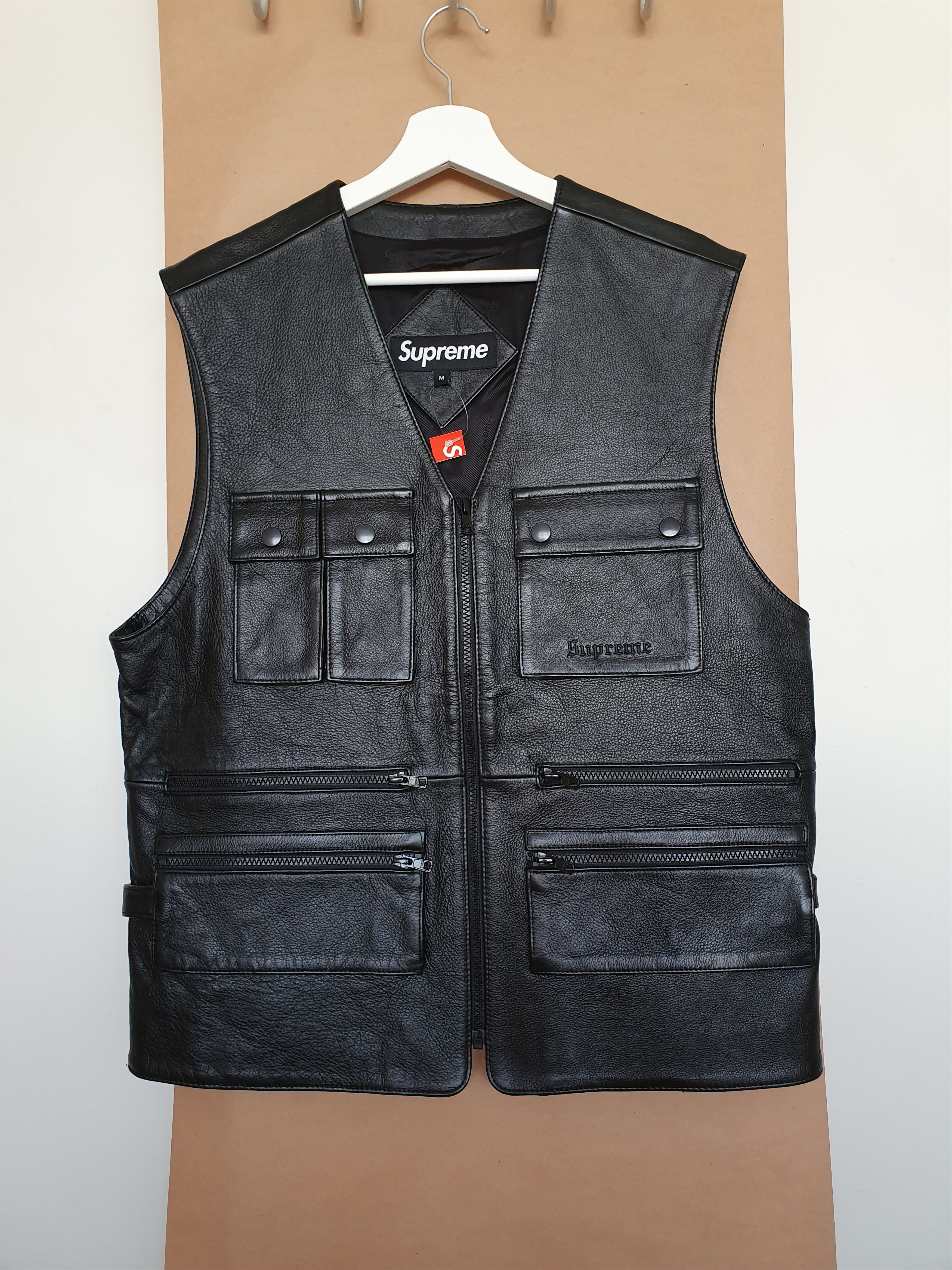 Supreme NEW Leather Utility Vest | Grailed