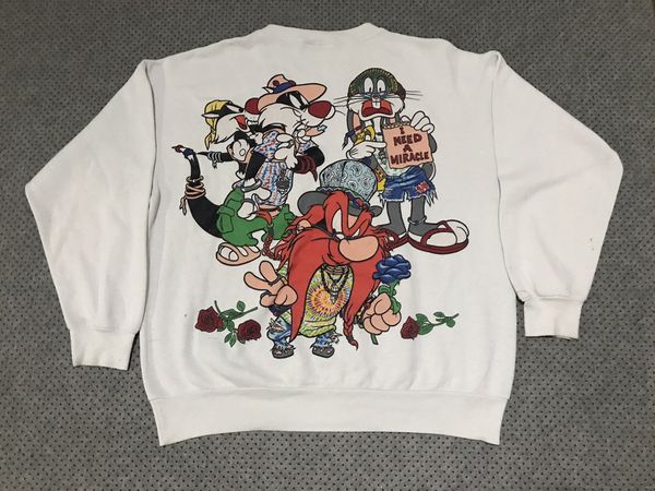 Vintage VINTAGE WARNER BROS CARTOON CHARACTERS FULL PRINT DESIGN | Grailed