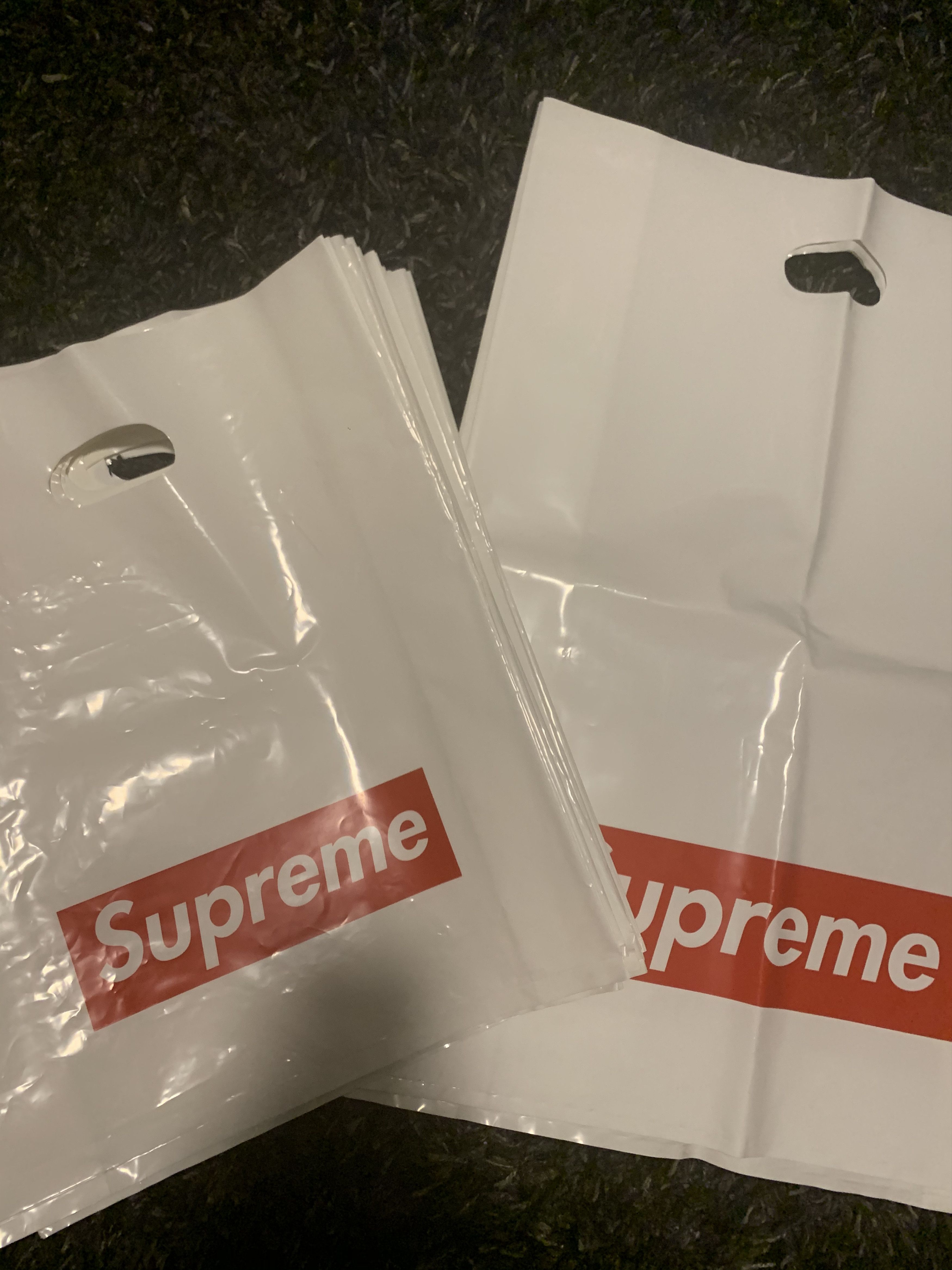 Supreme Supreme plastic bag x11 Small and x2 Large | Grailed