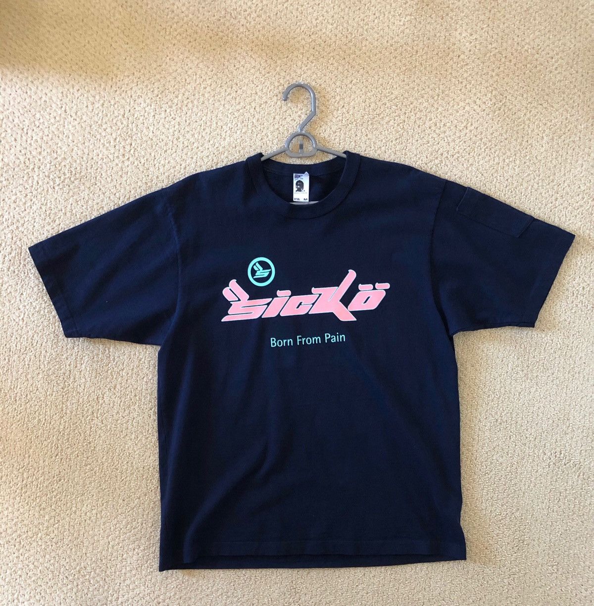Streetwear Sicko Born From Pain Authentic Navy Blue T-Shirt Ian Connor ...