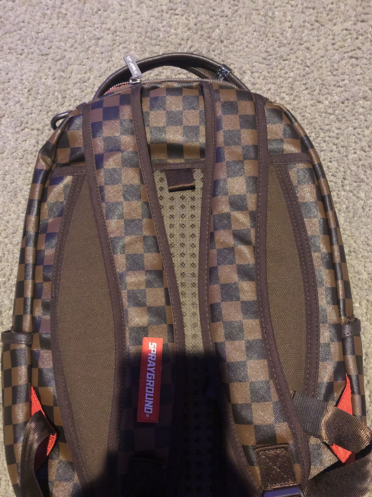 Sprayground Sprayground Backpack Sharks in Paris (Brown)Bape x LV insp ...