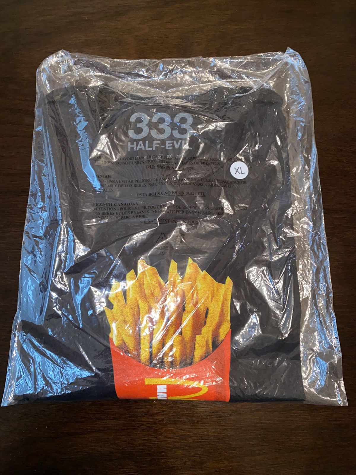 Half Evil HALF EVIL FRENCH FRY TEE (BLACK) | Grailed