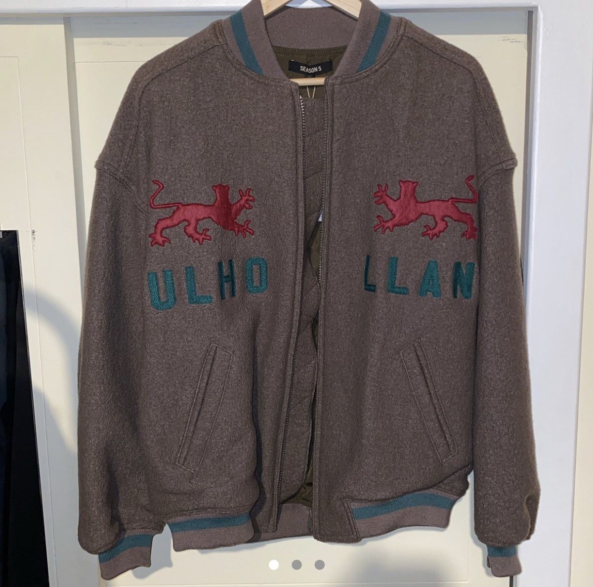 Yeezy Season DSWT YEEZY SEASON 5 MULHOLLAND WOOL BOMBER VIPER JACKET ...