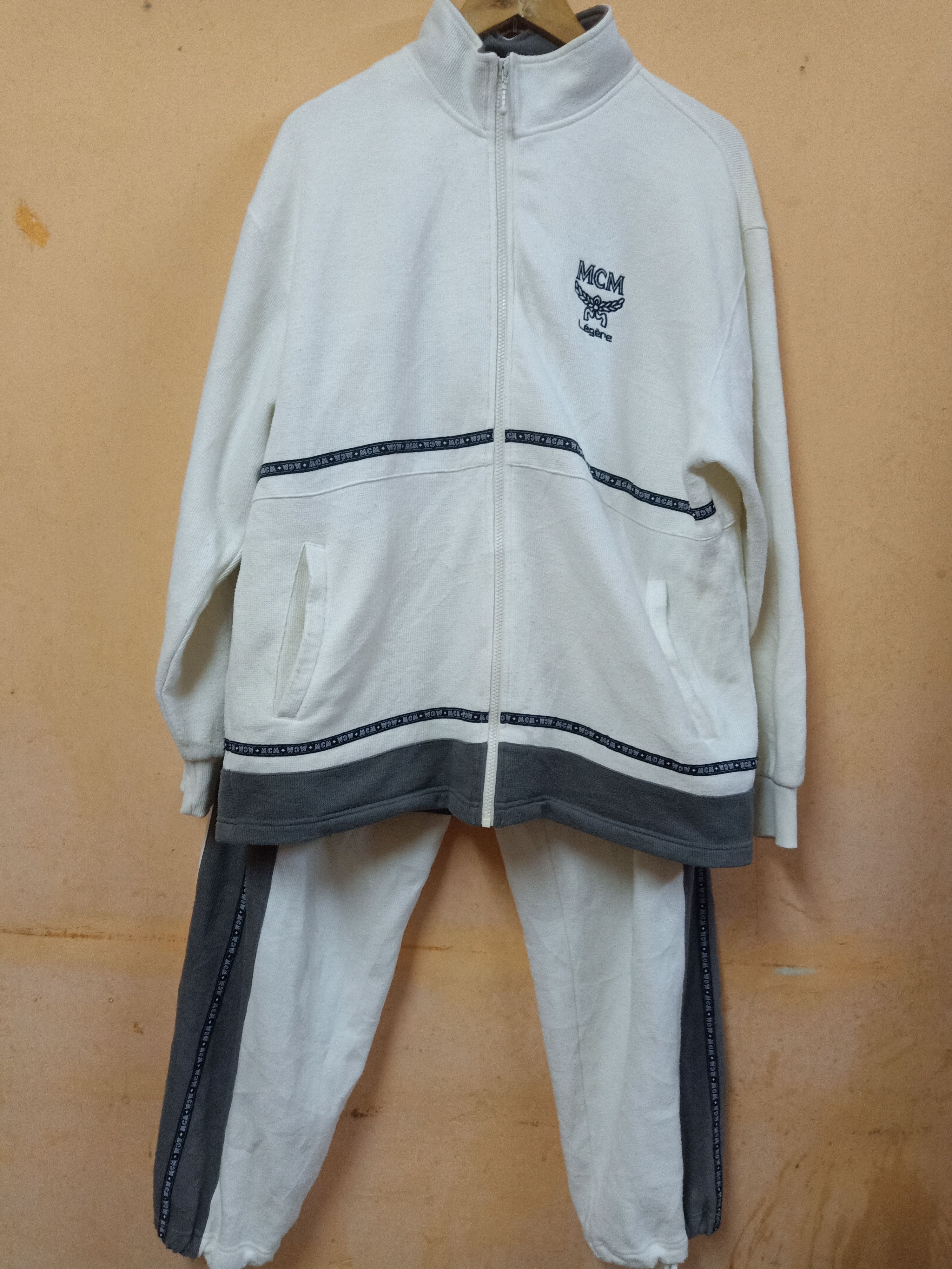 Vintage MCM Legere tracksuit logo tiger embroidery | Grailed