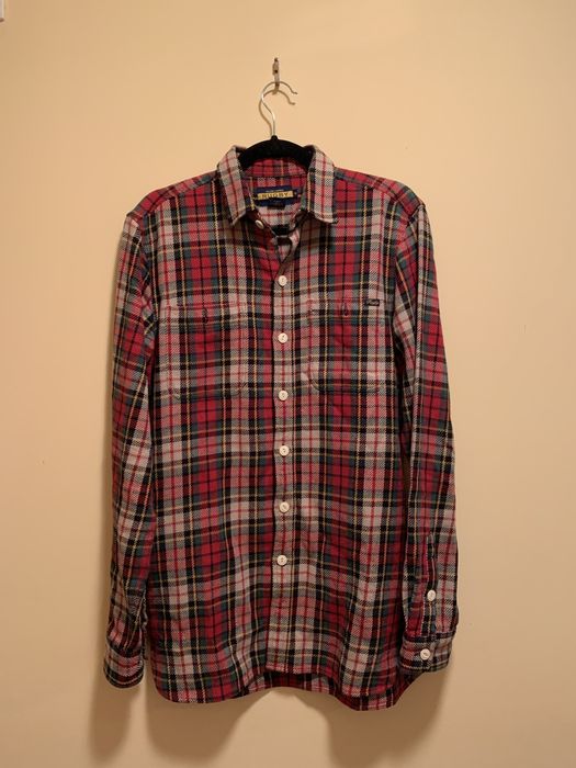 Off-White PYREX VISION 23 FLANNEL (RED, M) | Grailed