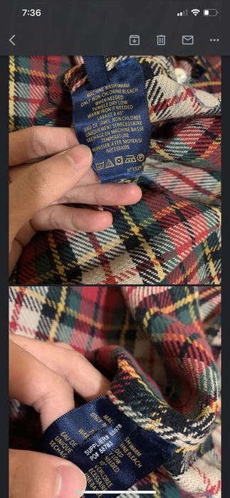Off-White PYREX VISION 23 FLANNEL (RED, M) | Grailed
