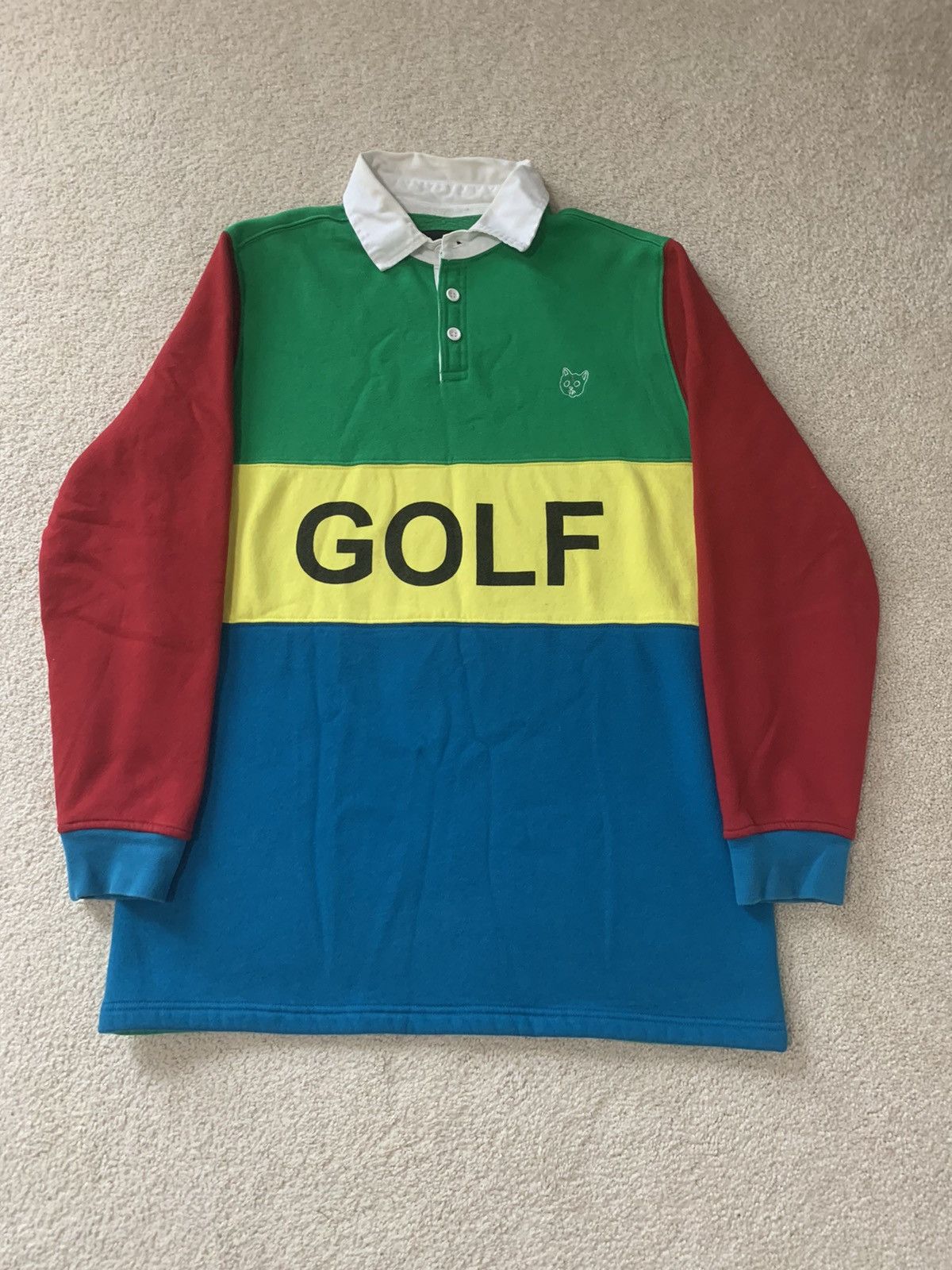 Golf Wang L Golf Wang Kill Cat Rugby Polo L/S | Grailed