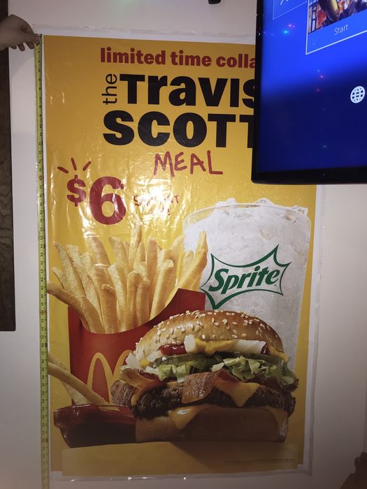 Travis Scott Travis Scott x McDonald’s collab le poster | Grailed